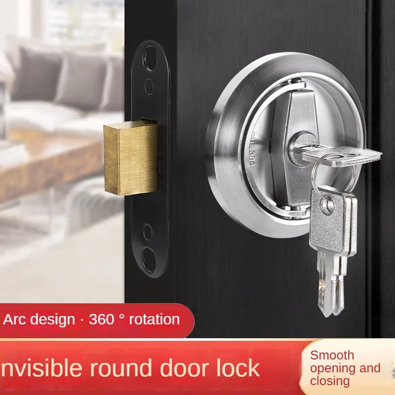 304-Stainless-Steel-Invisible-Key-Handle-and-Loop-Background-Minimalist ...