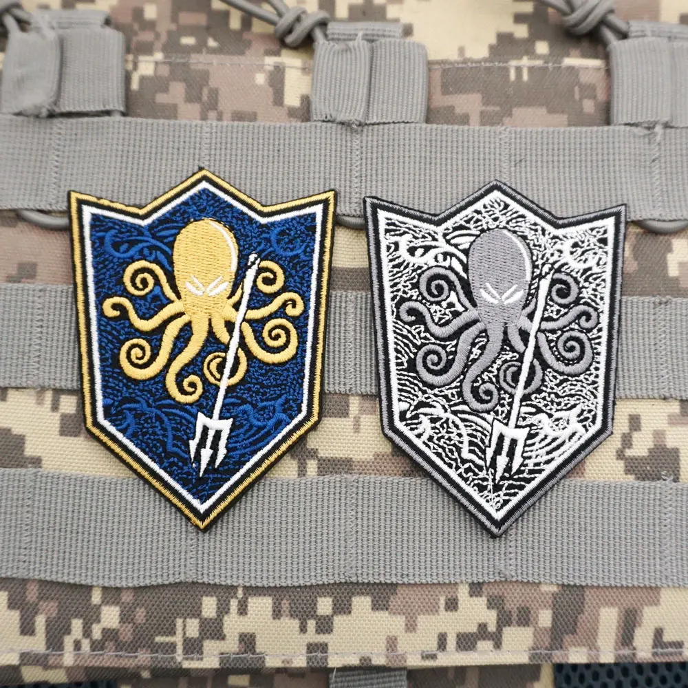 Octopus-Morale-Patch-Military-Tactical-Embroidered-Patches-Armband ...