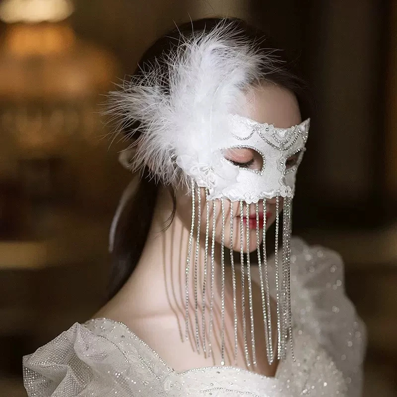 Pretty White Masquerade Masks