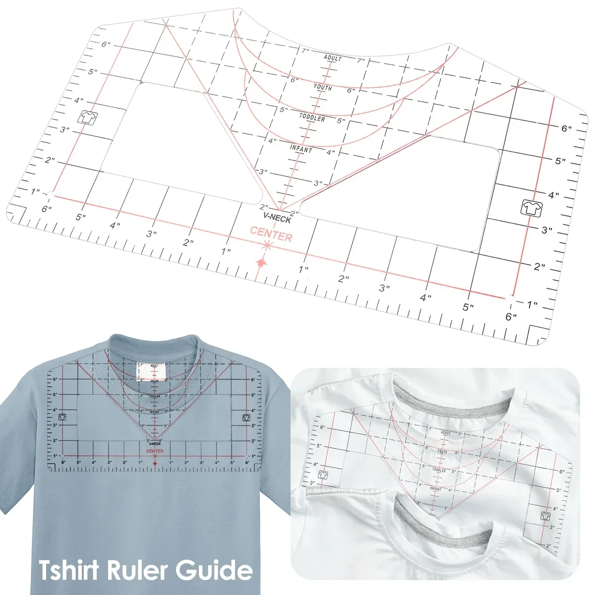 T-Shirt-Ruler-Transparent-Acrylic-Cloth-Alignment-Ruler-Centering-Tool ...