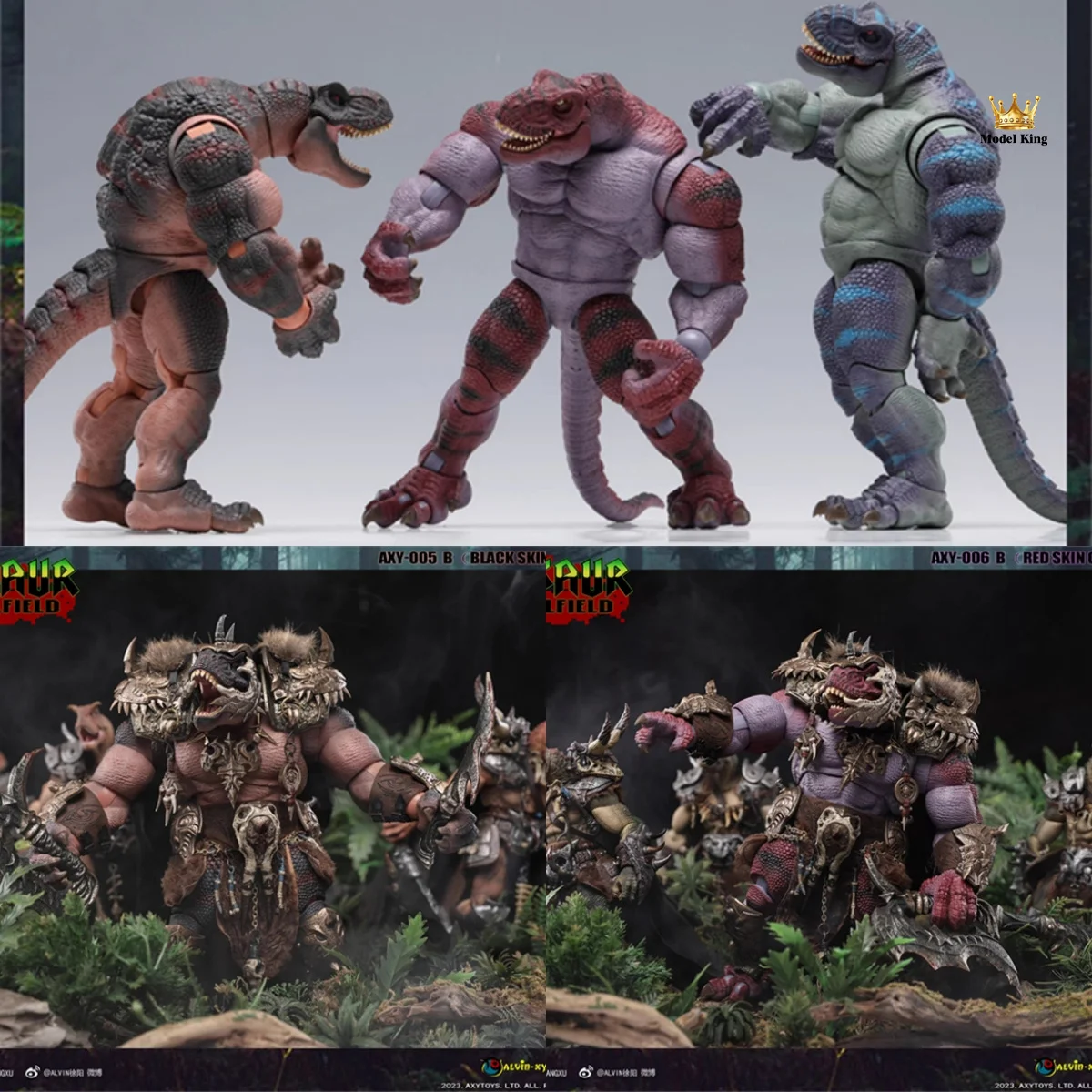 AXYTOYS-AX005-AX006-AX007-1-12-Dinosaur-Carnivorous-Tribe-Battlefield ...