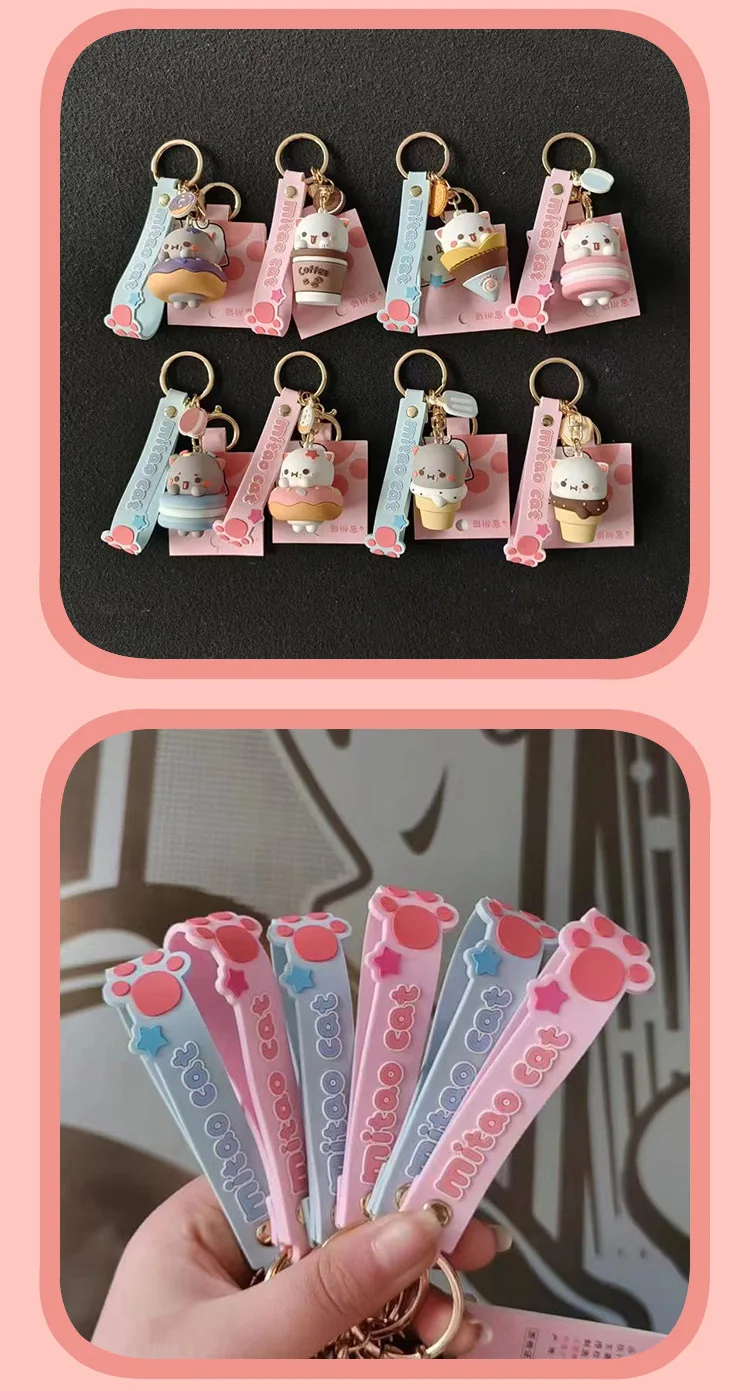 Bubu Dudu Bear Panda Keychain | Peach Goma Keychain - Get Bubu Dudu