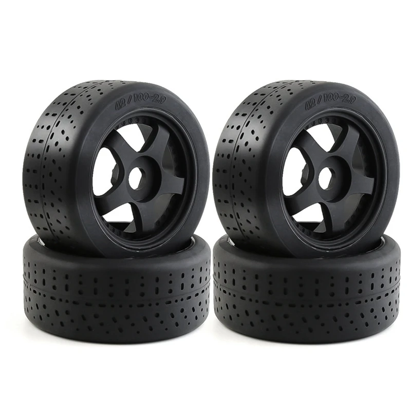 4pcs-100x42mm-5-spoke-tire-tyre-17mm-wheel-hex-for-arrma-1-7-infraction