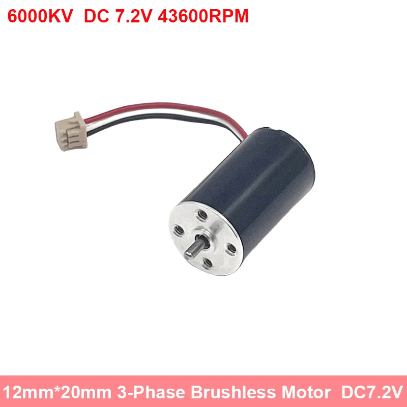 6000KV-Mini-12mm-20mm-3-Phase-Inner-Rotor-Brushless-Motor-DC-6V-7-2V ...