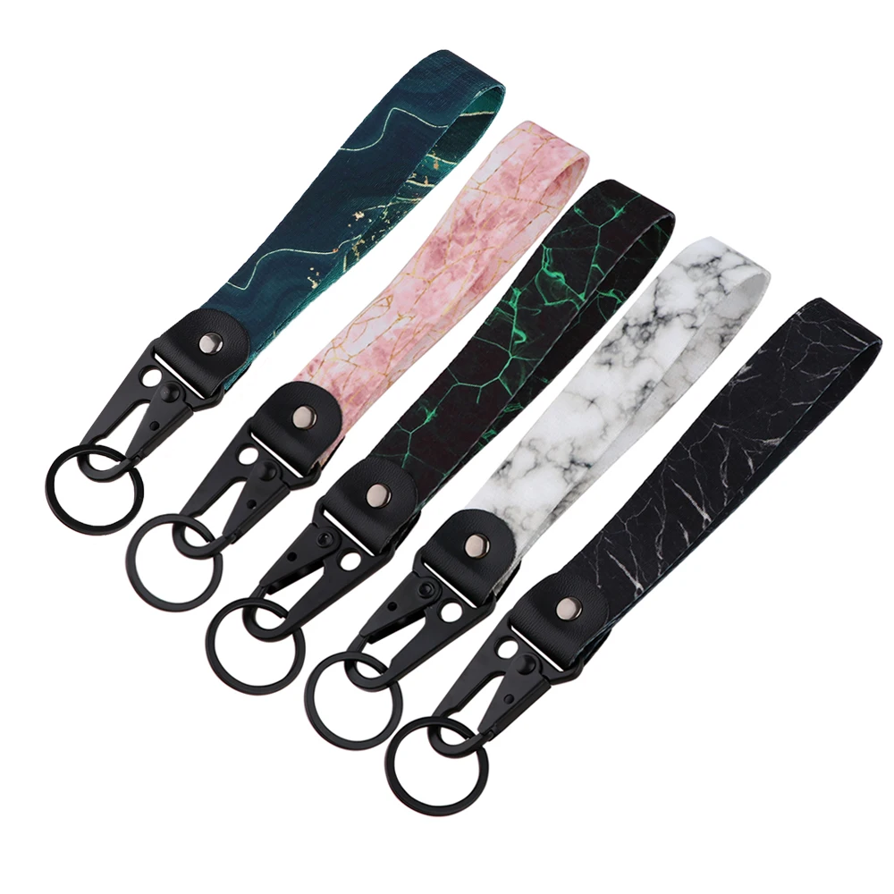 Fashion Marble Short Lanyard Strap For Cell Phone Keys Backpack Car ...