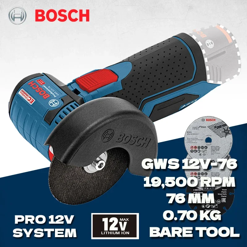 BOSCH-Mini-Cordless-Angle-Grinder-GWS-12V-76-Rechargeable-Metal-Plastic ...
