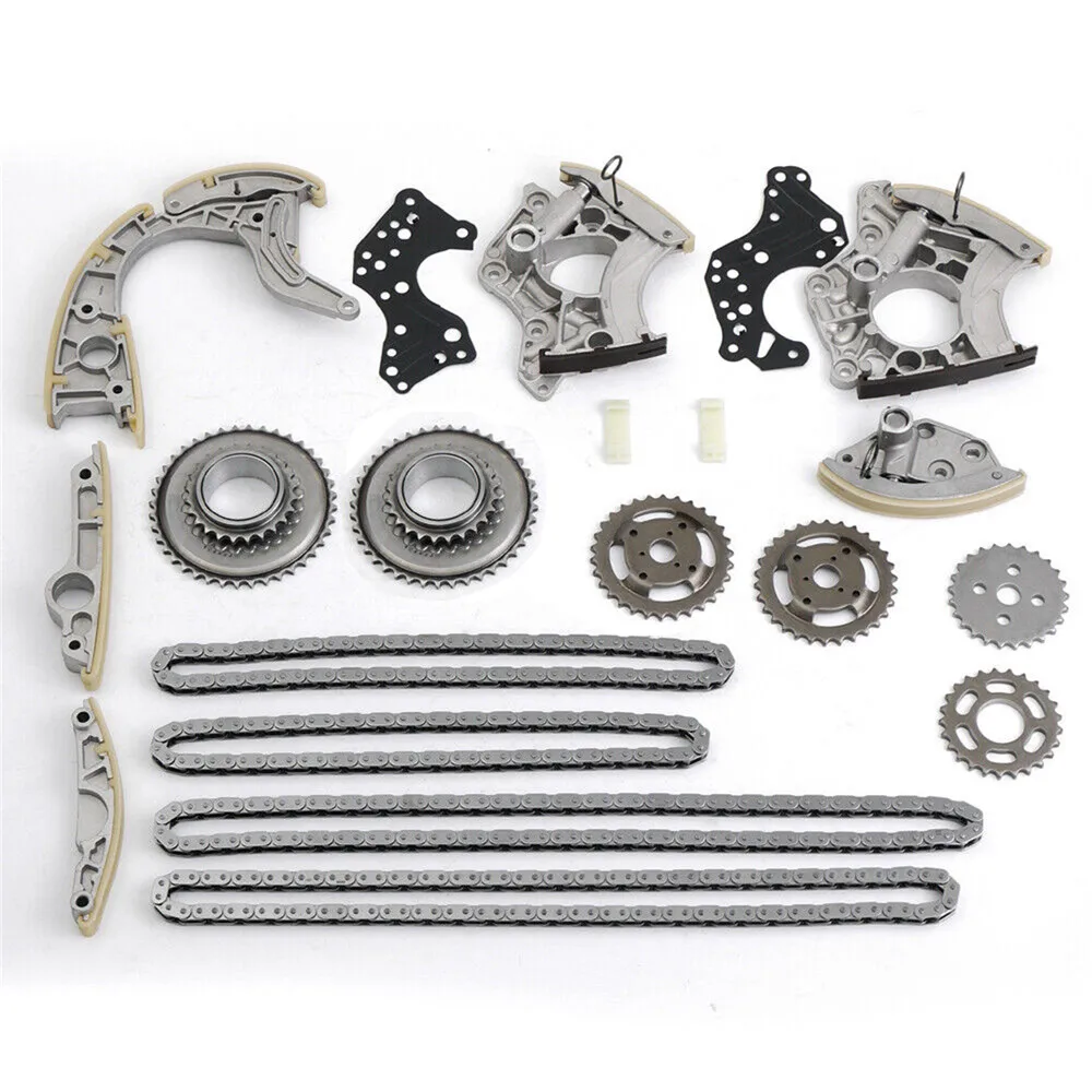 Timing-Chain-Tensioner-Guides-Sprocket-Set-079-109-217-R-For-VW-Touareg ...