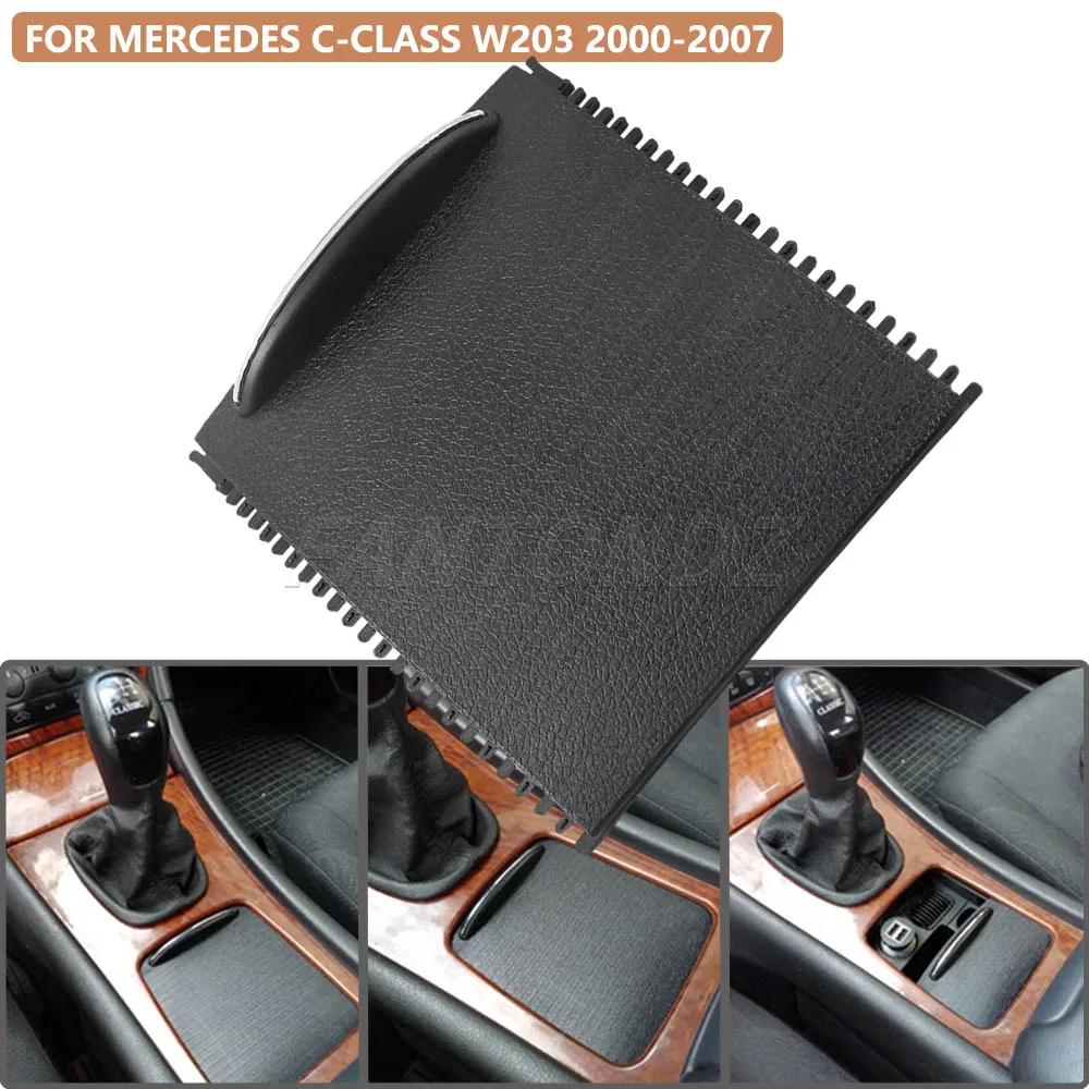 Car Center Console Sliding Shutters Cup Holder Roller Shutter Cover For ...