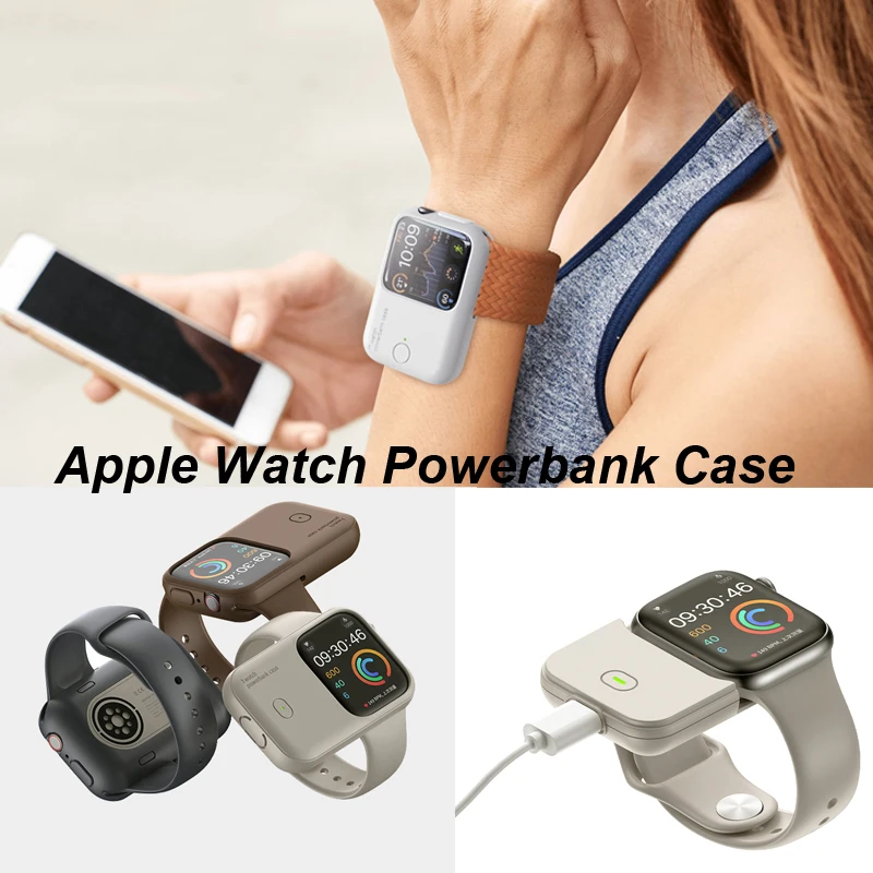 Portable Wireless Charger 1200mAh Power Bank For Apple Watch 10 46mm 40 ...