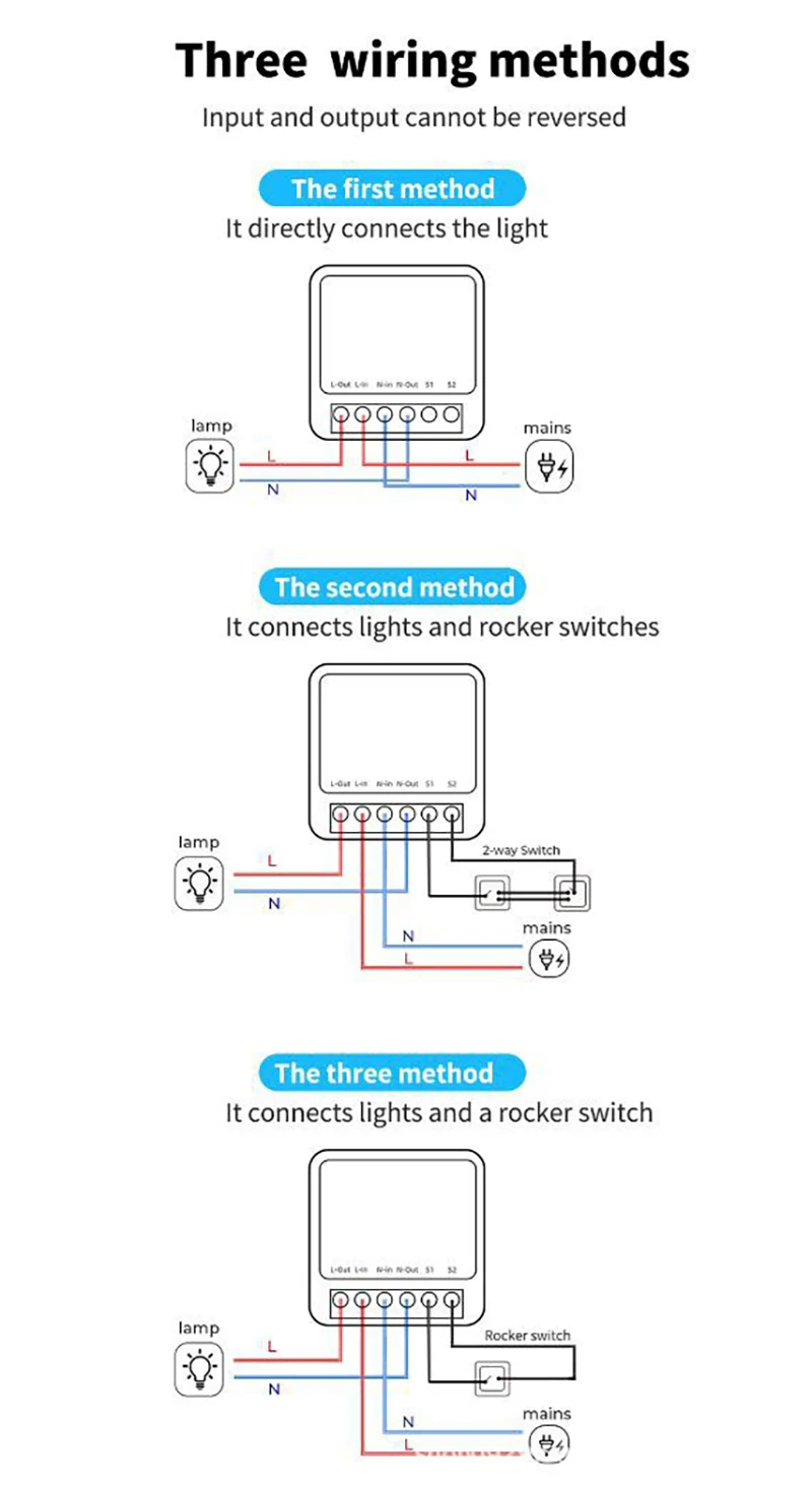 Athom Smart Home preflashed TASMOTA Mini Relay Switch 3 Way 16A : Gearbest