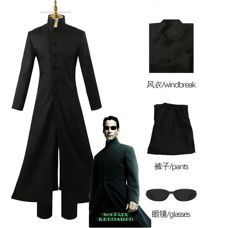 Disfraz-de-Anime-Matrix-Neo-para-adultos-y-hombres-gabardina-negra ...