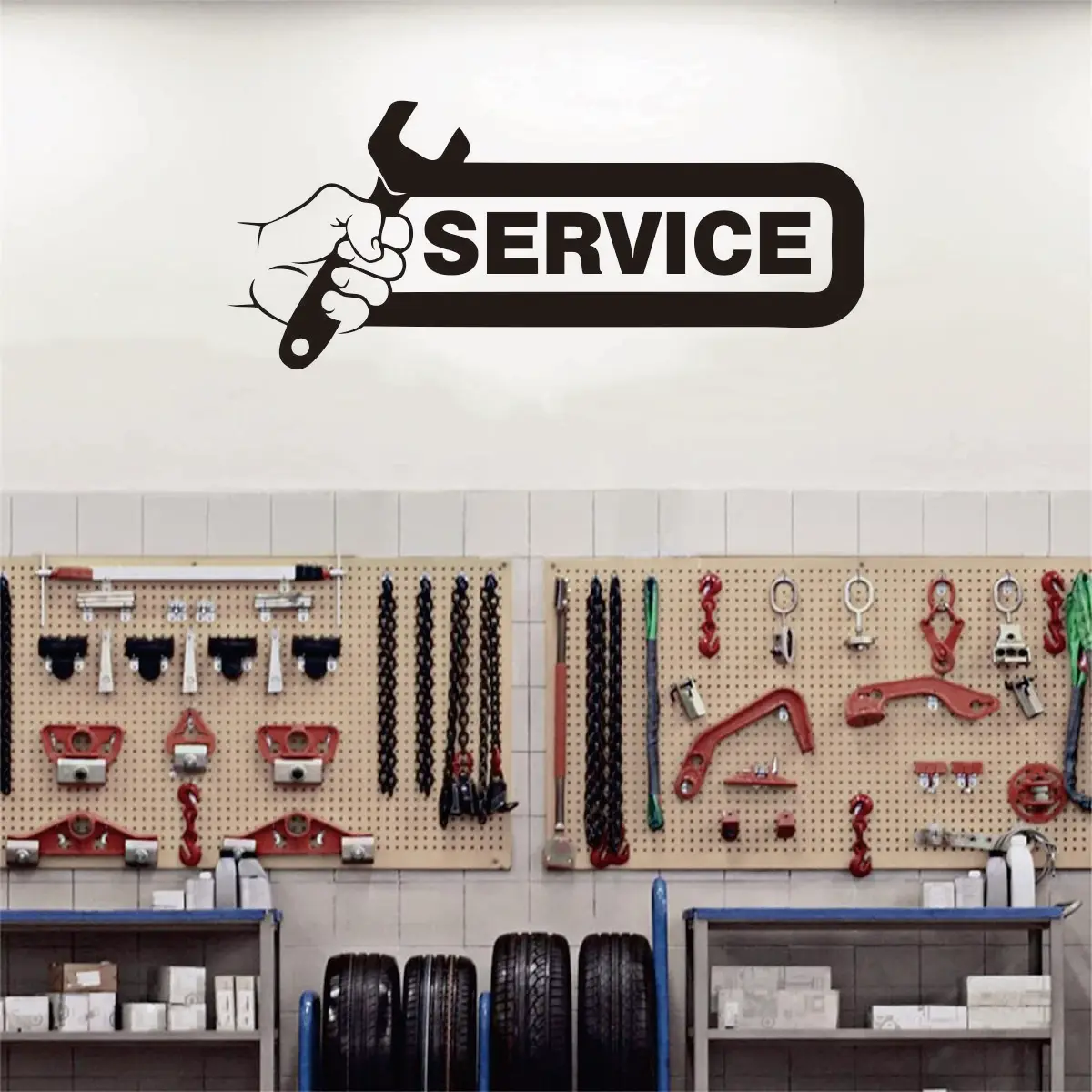 Removable-DIY-Vinyl-Automotive-Shop-Decorative-Sticker-Service-For ...