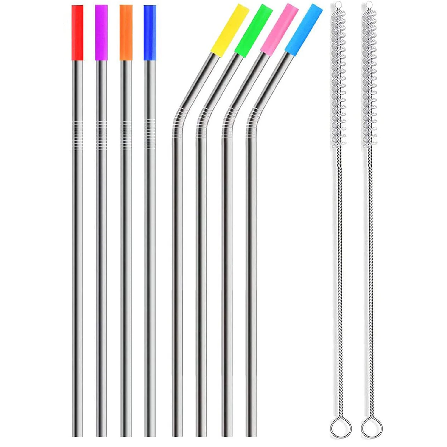 Stainless-Steel-Straws-Reusable-Replacement-Metal-Straws-for-20-30oz ...