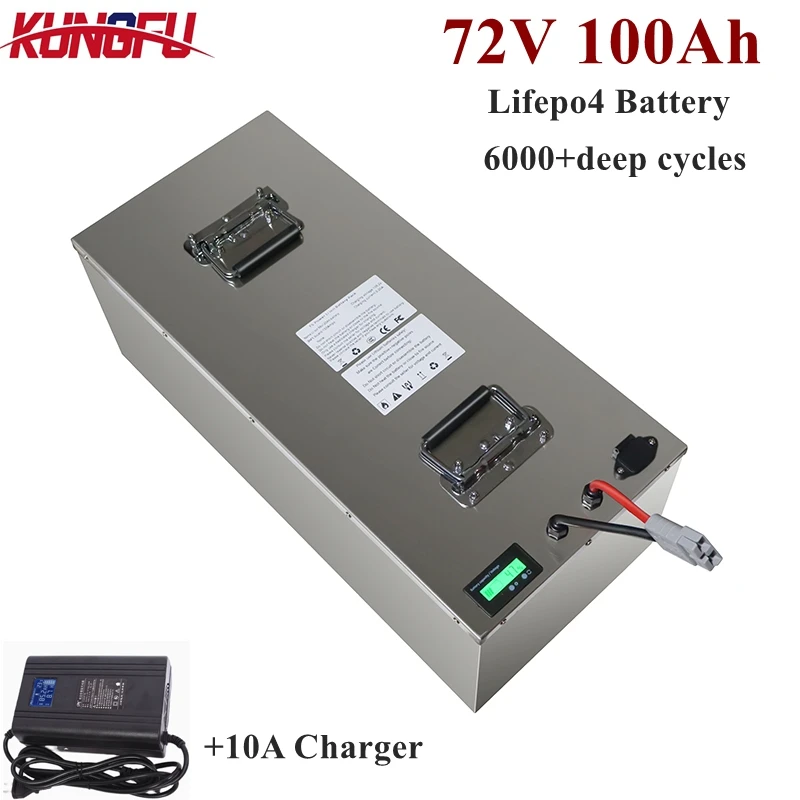 KF Brand high quality 72V 100Ah LiFepo4 Battery 7kw 15kw pack with ...