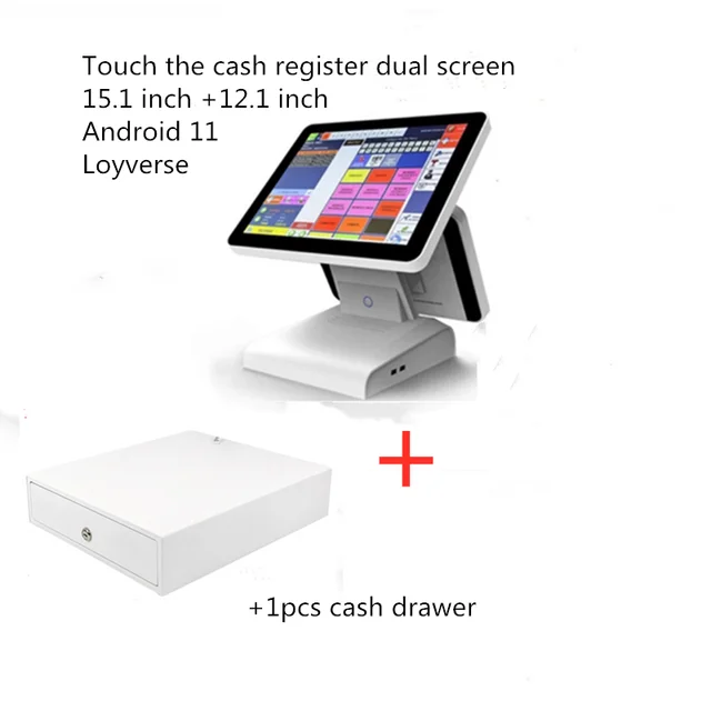 Android 11 POS System Touch cash register Machine 15inch WITH Build in ...