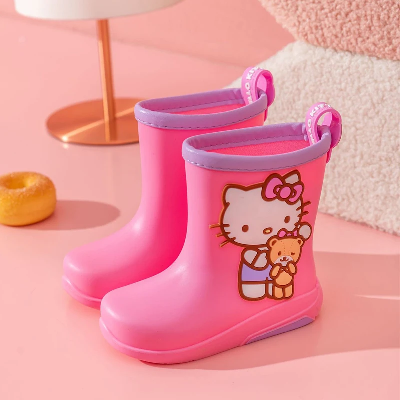 Cute Hellokittyed Kids Rain Boots Sanrio Cinnamoroll Kuromi My Melody ...