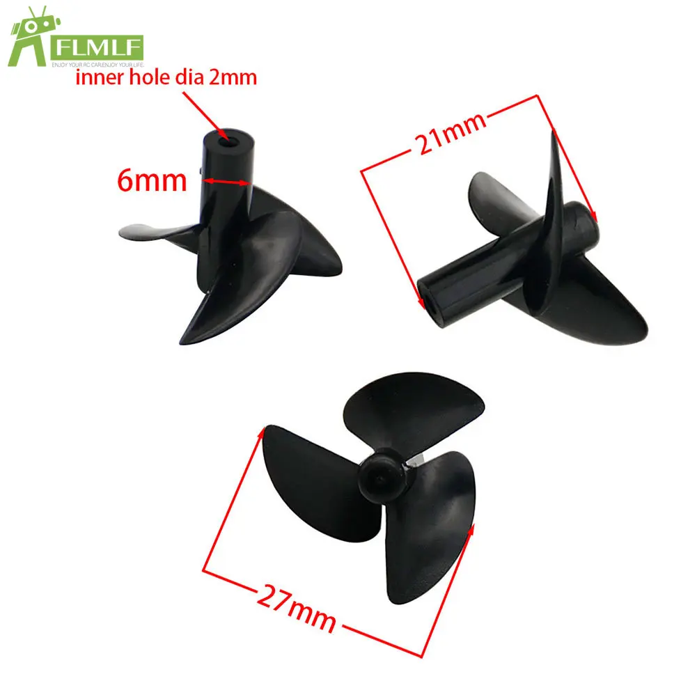 Rc-Boat-Model-3-Blade-Propeller-Inner-Shaft-Hole-2mm-for-Underwater ...