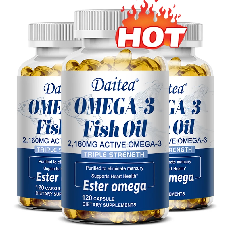 Daitea-Fish-Oil-Capsule-2160mg-Supplement-Rich-in-DHA-EPA-Cognitive ...