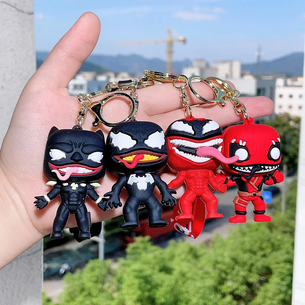 Marvel-Anti-Hero-Venom-Keychains-Cute-Deadpool-Silica-Gel-Keyrings ...