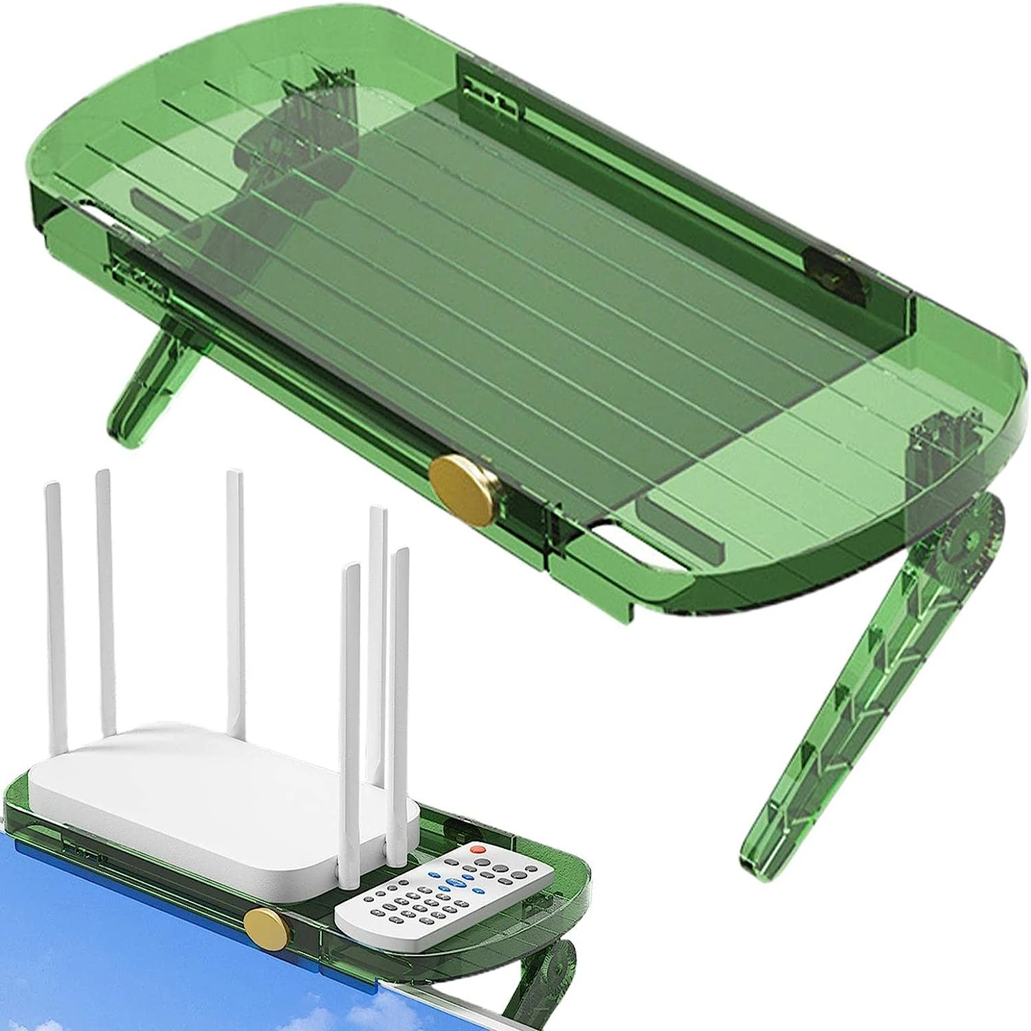 Adjustable TV Screen Top Shelf Computer Monitor Desktop Display Stand ...