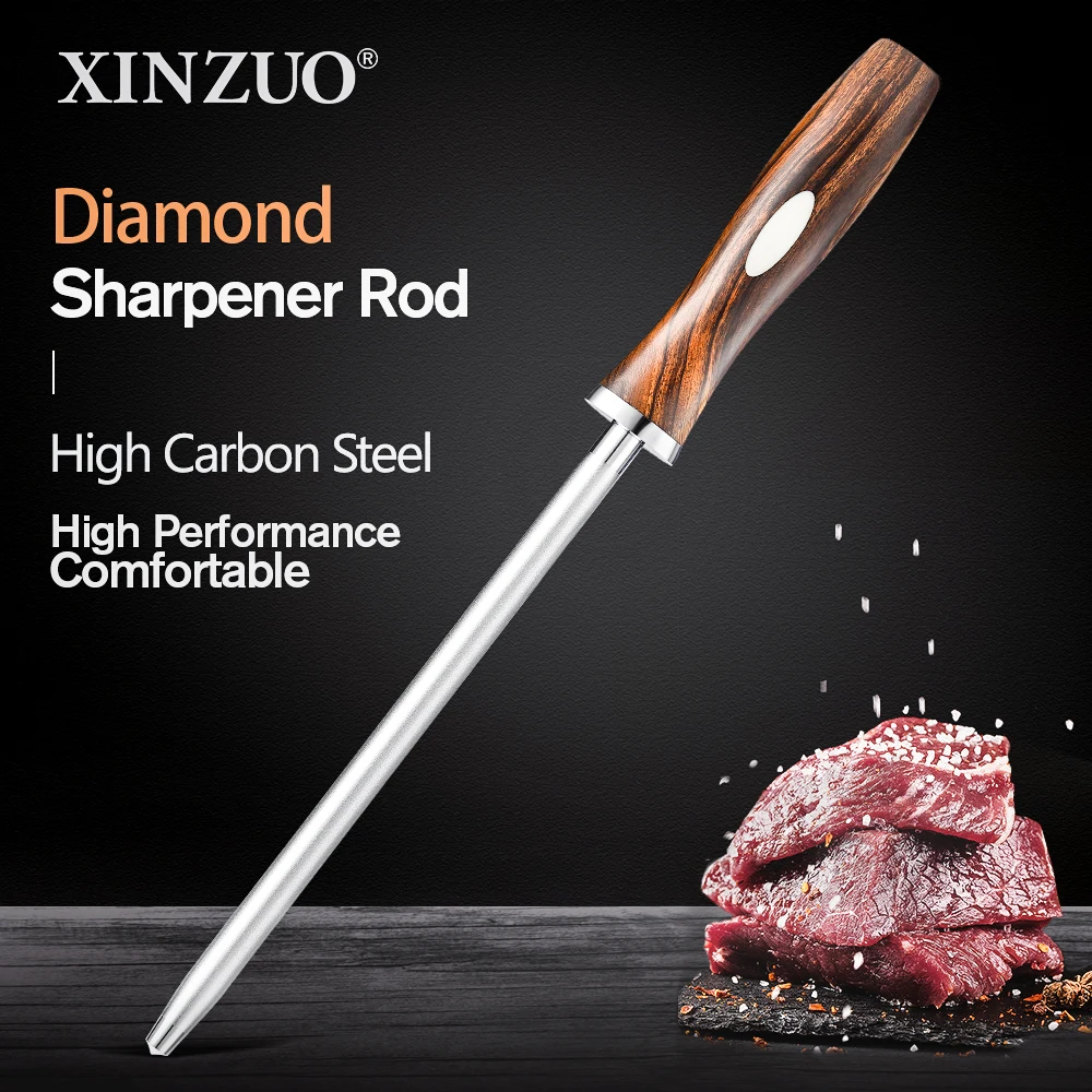 XINZUO-Diamond-Sharpener-Rod-Sharpening-Steel-for-Knife-Scissors-Honing ...
