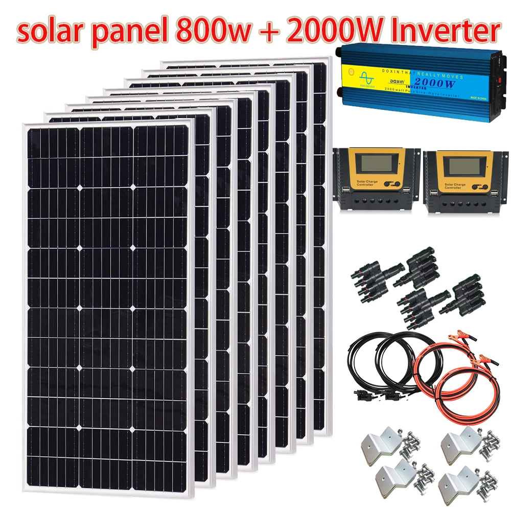 Solar Panel Kit Complete 2000w 220v Battery - Solar Panel Kit Complete ...