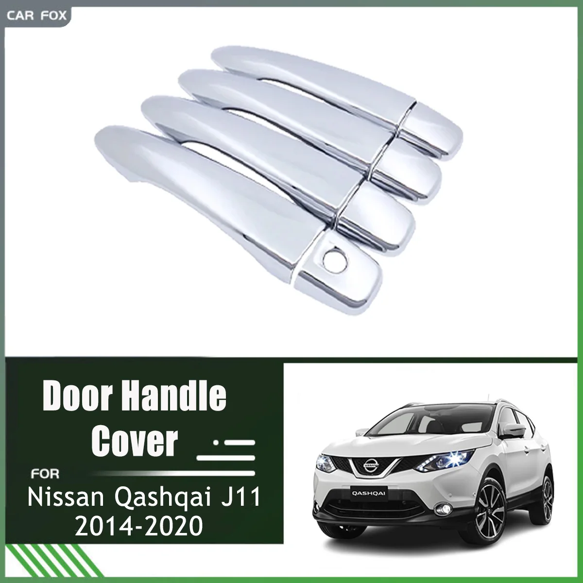 Chrome Door Handle Cover Trim for Nissan Qashqai J11 2014-2020 2015 ...
