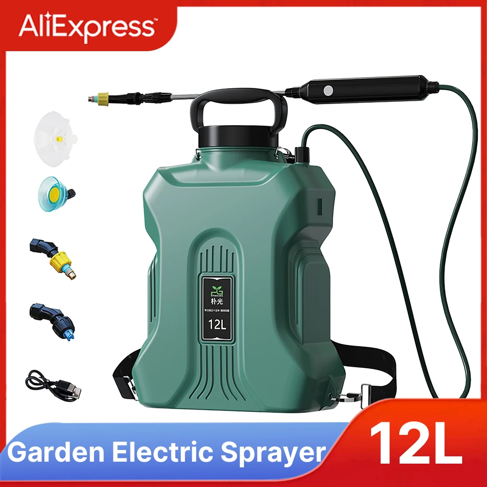 12L-Electric-Water-Sprayer-Rechargeable-Shouldered-Sprinkler ...