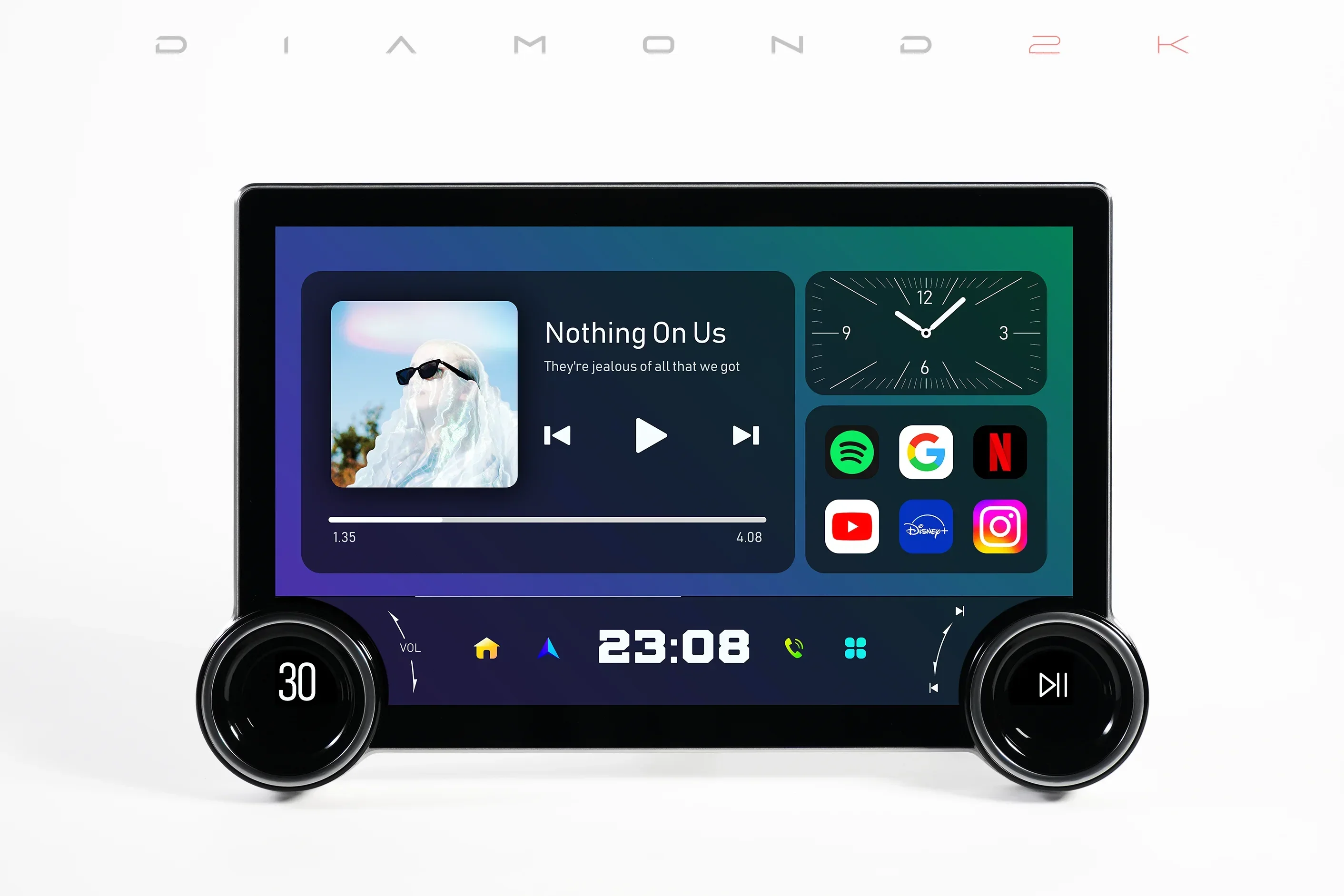 Machine for Diamond 2k universal car play screen 12 256 android player ...