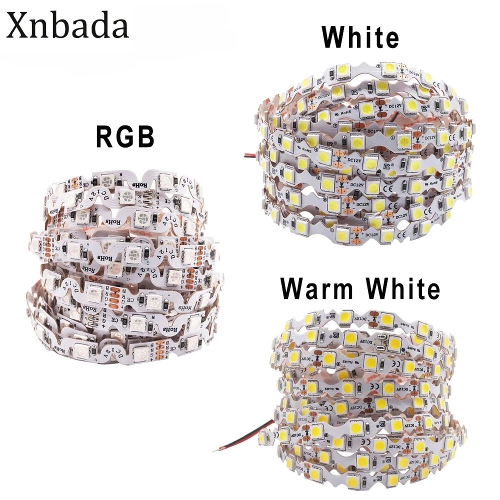 5m S Shape SMD 5050 LED Strip Ultra-bright Not Waterproof IP30 Flexible ...