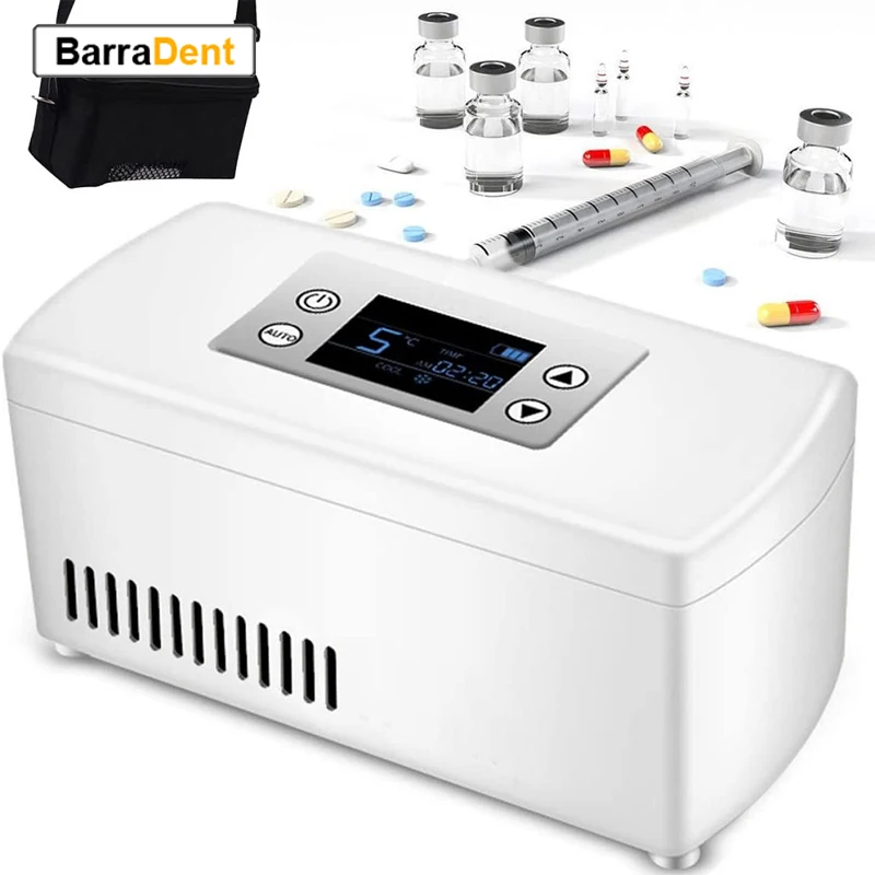 Portable Insulin Cooler Refrigerated Box 2-18 Degrees Medicine Cooler ...