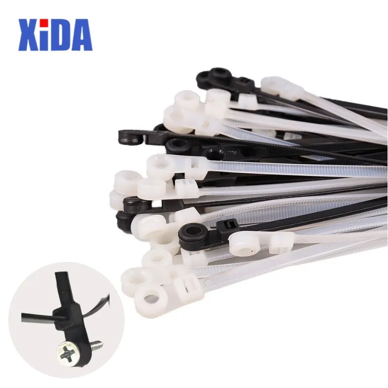 Nylon-Cable-Tie-4-200-Fixed-Cable-Tie-Black-Nylon-Cable-Zip-Ties-With ...