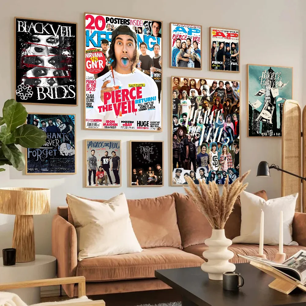 Pierce-The-Veil-Band-Poster-Self-adhesive-Art-Poster-Whitepaper-Prints ...
