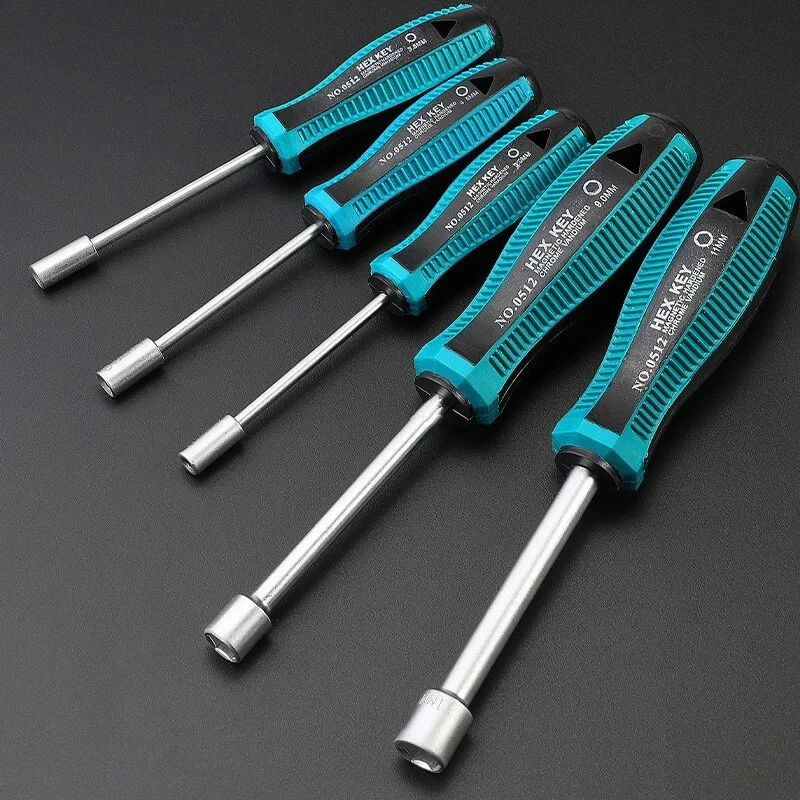 1pcs-Metal-Socket-Driver-Wrench-Screwdriver-Hex-Nut-Key-Nutdriver-Hand ...