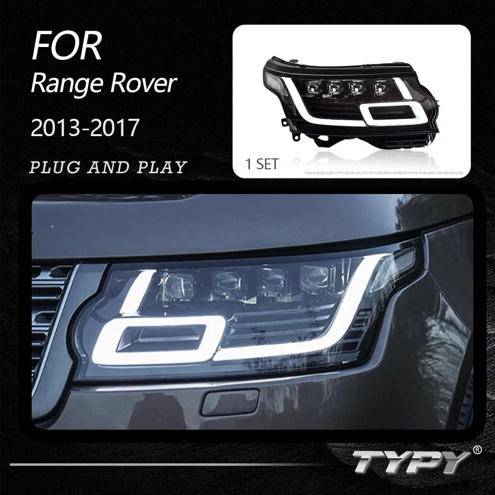 TYPY-Car-Headlights-For-Land-Range-Rover-2013-2017-LED-Car-Lamps ...