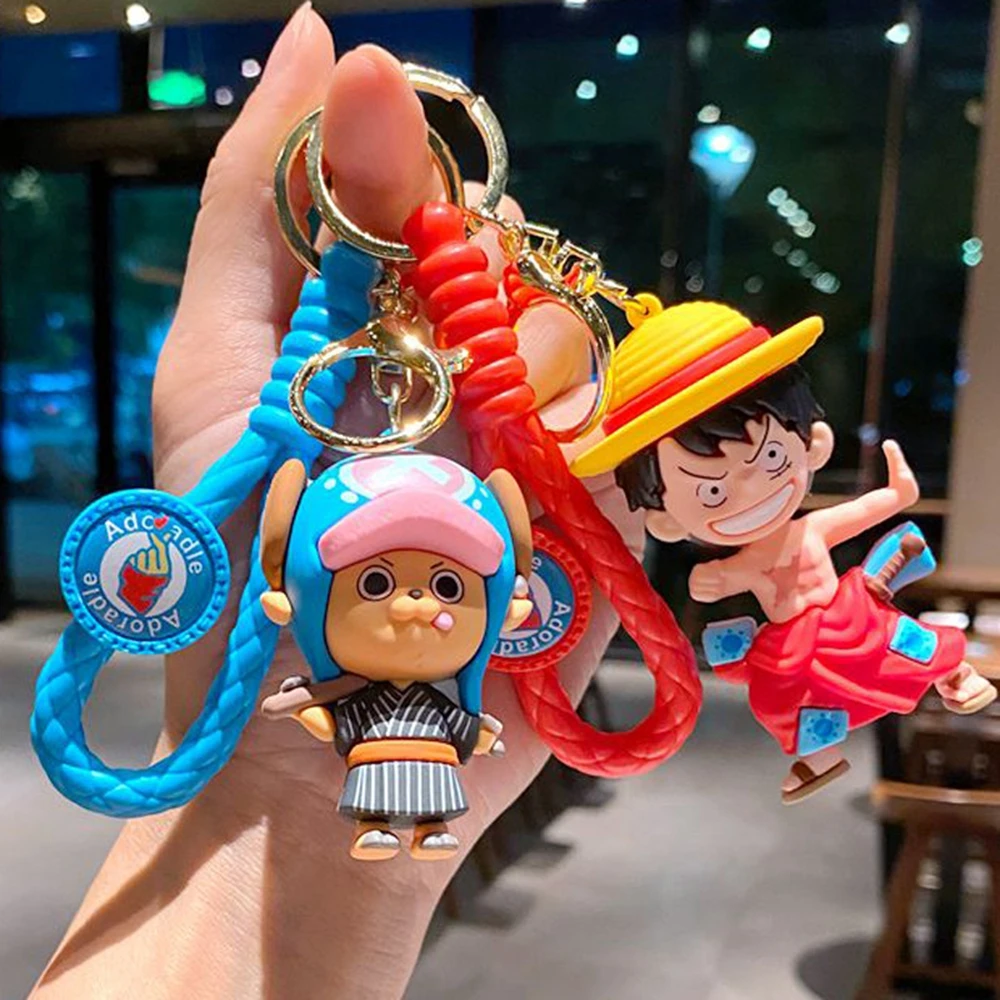 One-Piece-Anime-Monkey-D-Luffy-Keychain-Key-Rings-Backpack-Pendant-Doll ...