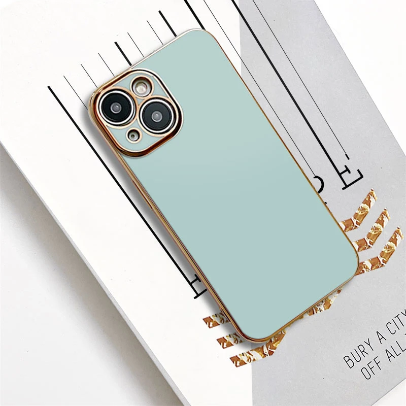 For-iPhone-14-13-12-11-Pro-Max-Plating-Case-Anti-knock-Plated-Phone ...