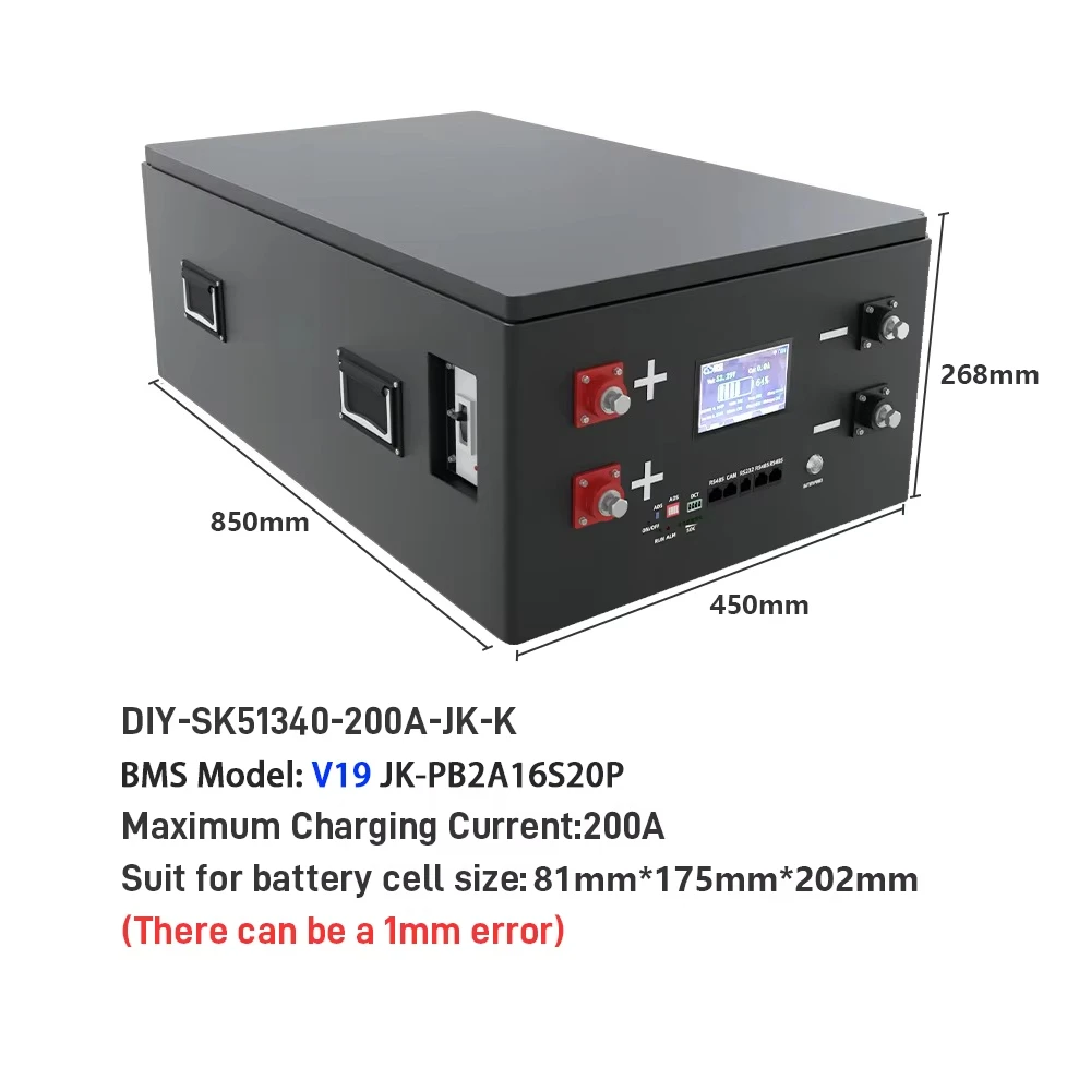 New JK V19 BMS DIY Box 16S 51.2V Gotion 340Ah~330Ah Lifepo4 Battery ...