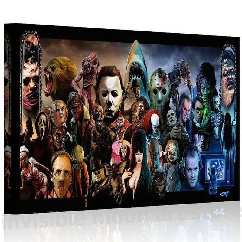 Horror Movie Collage Poster
