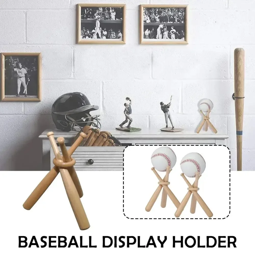 Mini-De-Madeira-Suporte-De-Beisebol-Bast-o-De-Beisebol-Display-Stand ...