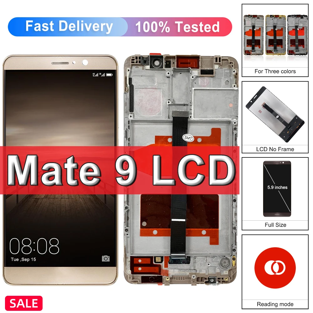 Pantalla LCD original de 5,9 pulgadas para Huawei Mate 9, montaje de ...