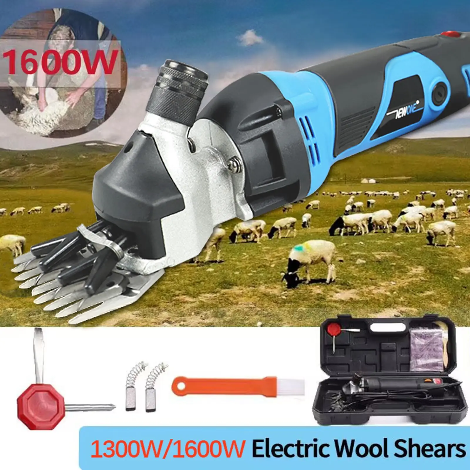 1600W-1300W-6-Speed-Adjustable-Speed-Electric-Wool-Shears-Pet-Shearing ...