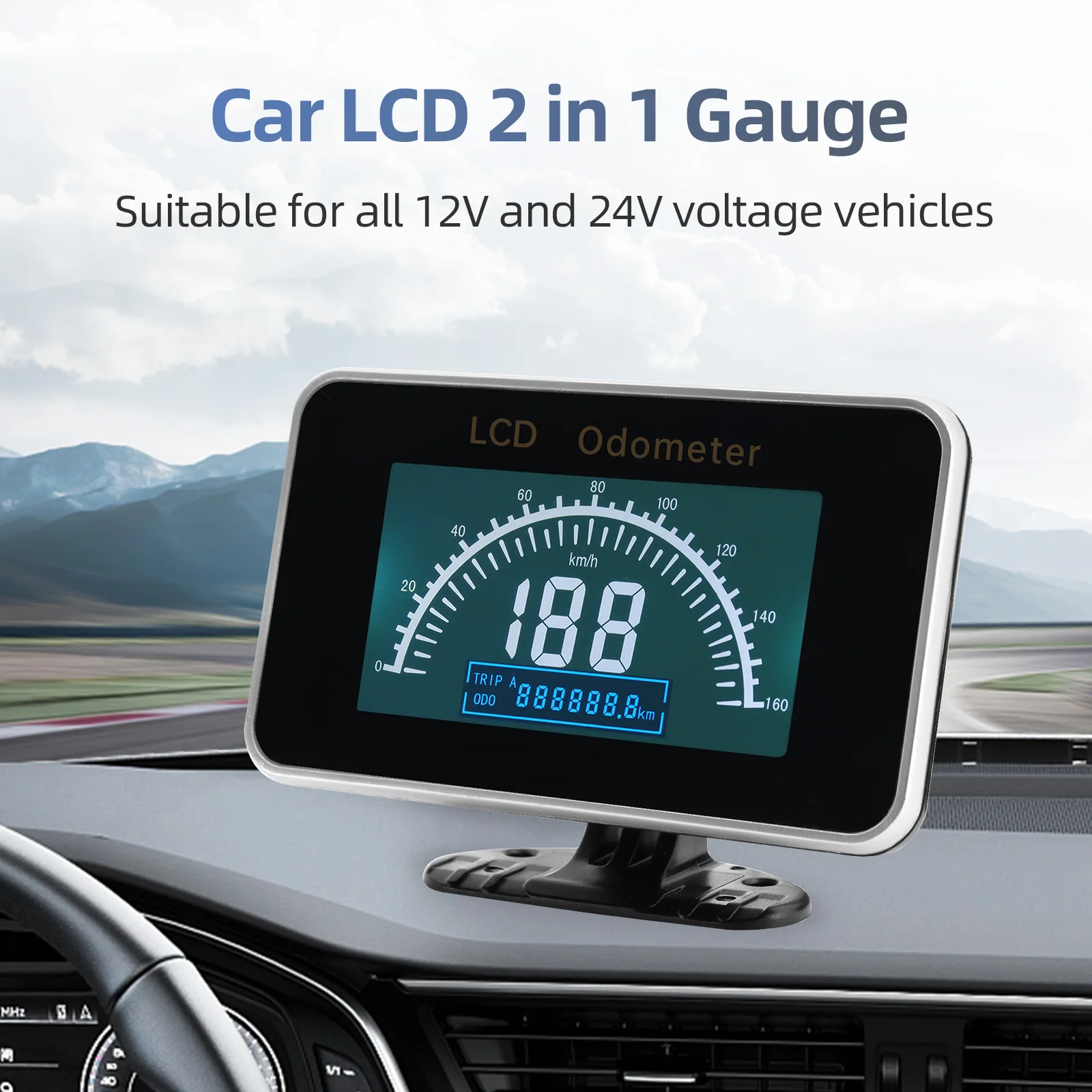 2-IN-1-Car-LCD-Gauge-Speedometer-Odometer-Gauge-with-Overspeed-Alarm ...