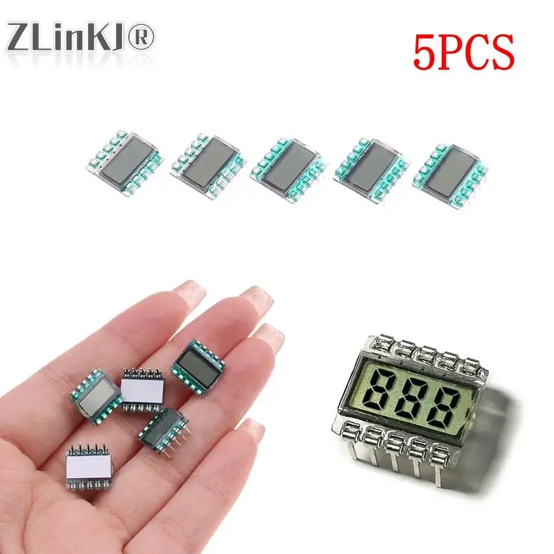 5PCS 10PIN TN Positive 3-Digits Segment LCD Panel 3.0V Digital Tube ...