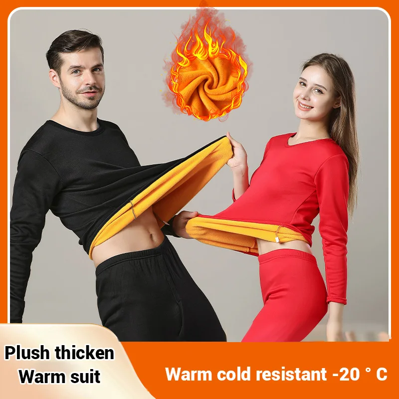 Conjunto-de-ropa-interior-t-rmica-de-felpa-gruesa-para-hombre-y-mujer ...