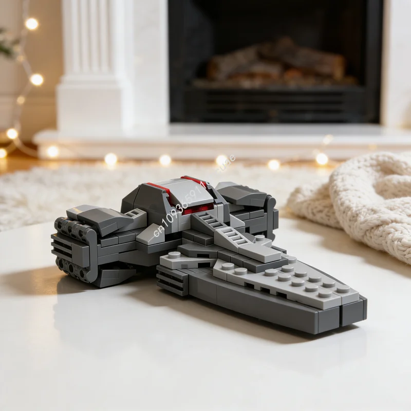 124pcs MOC Seasonal Advent Star Battle Sith Scimitar DAY Horizon Model ...