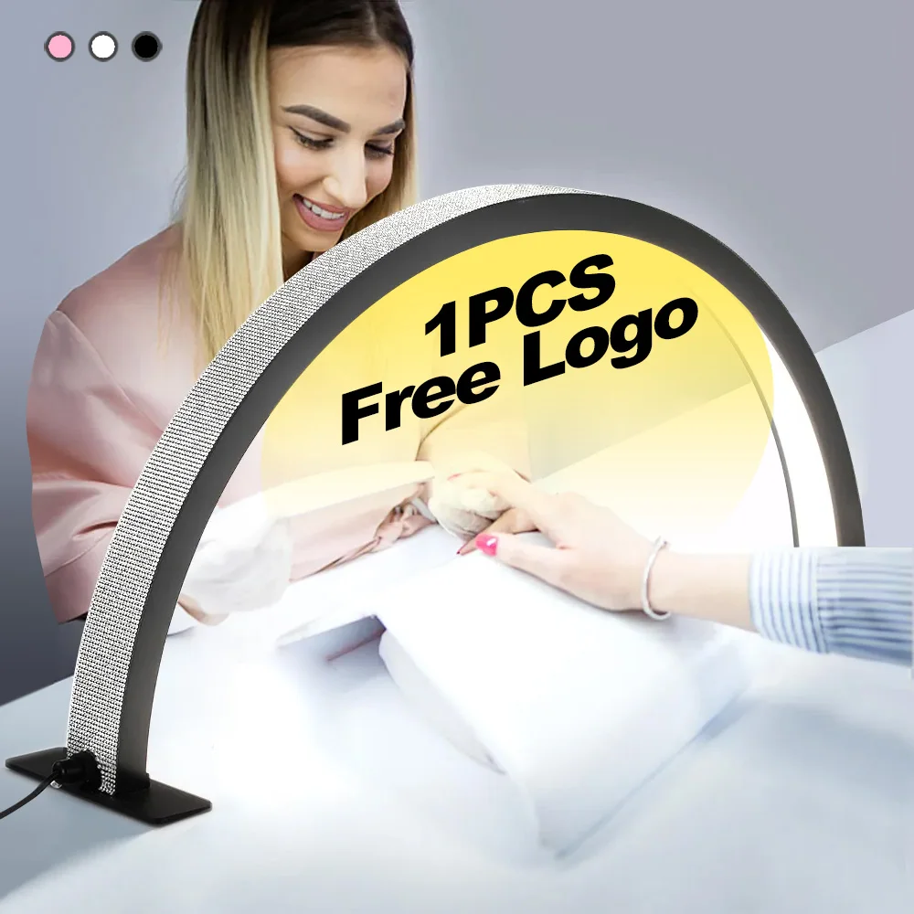 Customizable logo professional nail table lamp half moon nail table ...