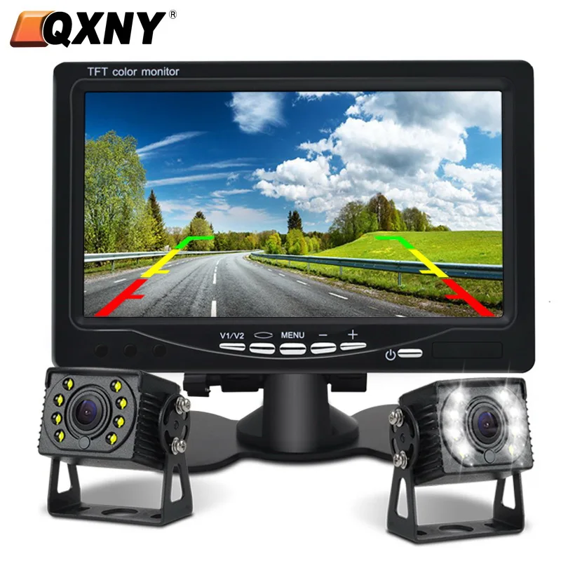 Truck-Front-Rear-View-Camera-with-Monitom-For-Car-7inch-Digital-HD-LCD ...