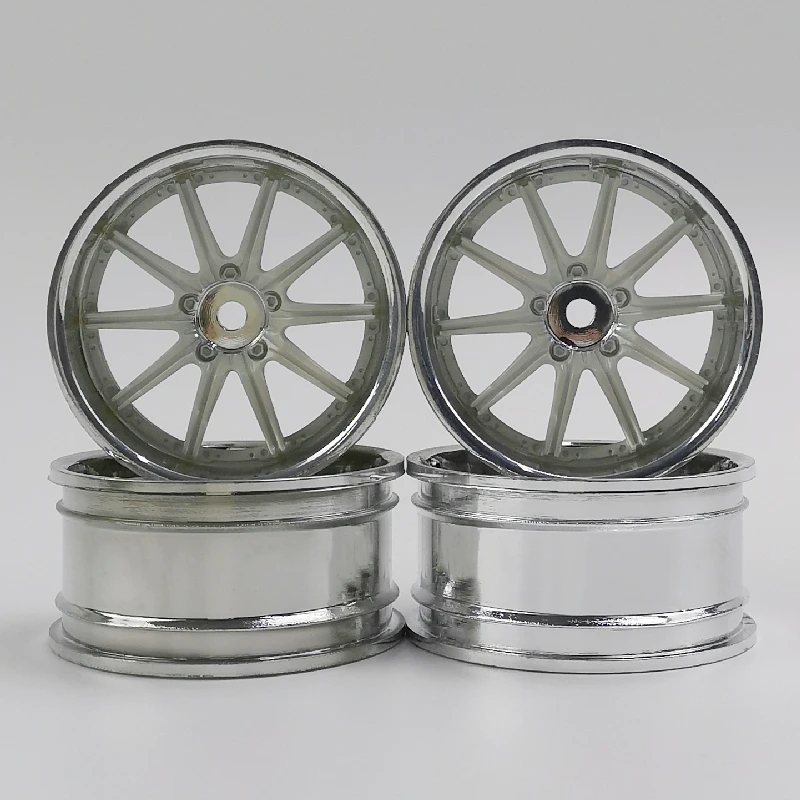 4pcs 3/6/9mm Offset RC Car 1/10 Scale Plastic Wheels Rims Drift On road ...