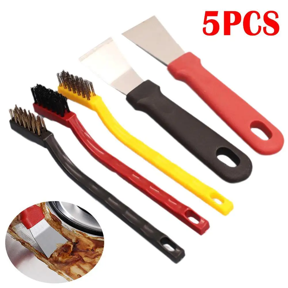 5pcs-set-Gas-Stove-Cleaning-Wire-Brush-Kitchen-Tools-Metal-Fiber-Brush ...